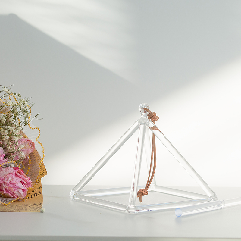 7inch Clear Quartz Crystal Singing Pyramid+Mallet ... – Grandado