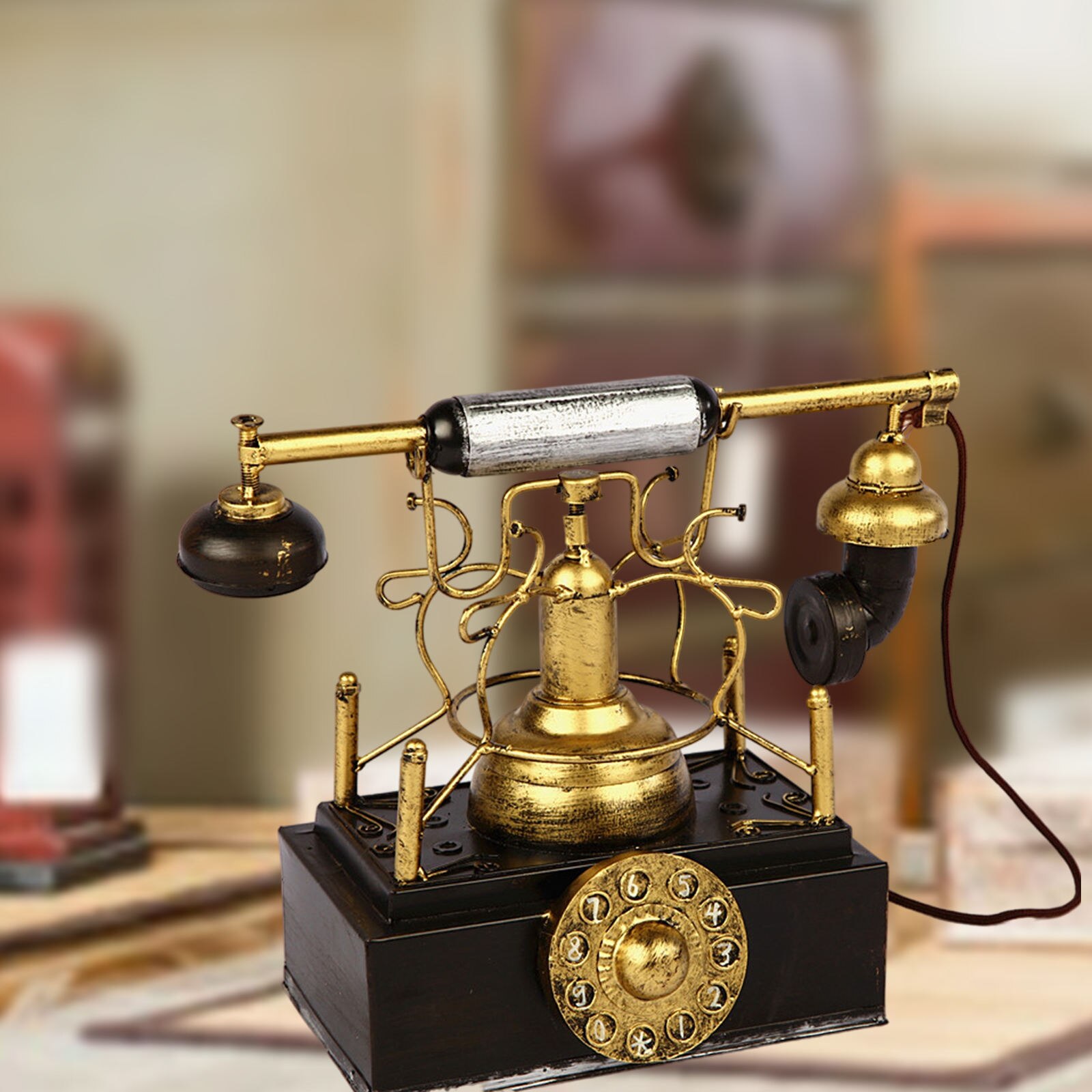 Vintage Style Dial Rotary Antique Telephone Model ... – Vicedeal
