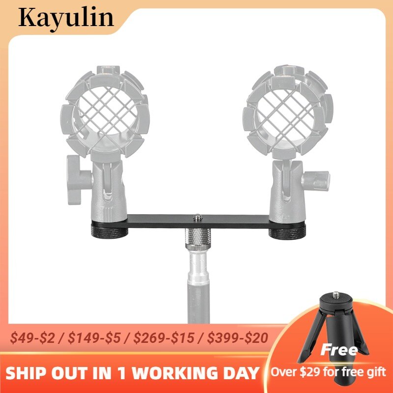 Kayulin Microfoon Bar Dual Mic Houder Dubbele Micr... – Vicedeal