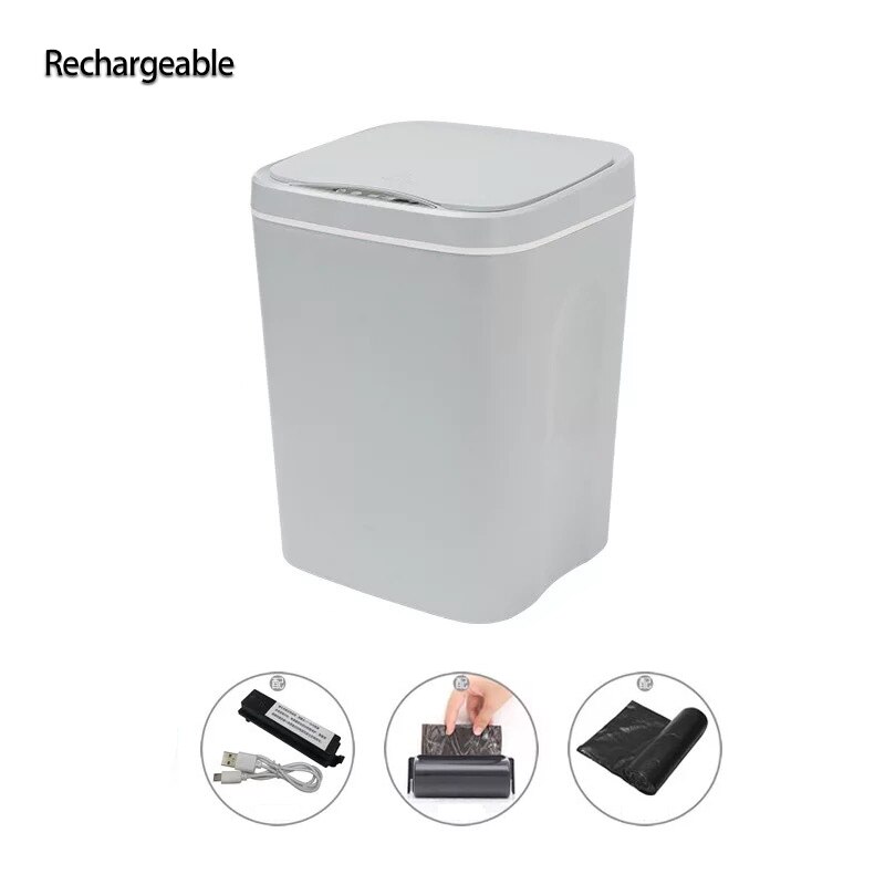 16L Smart Trash Can Automatic Induction Dustbin In... – Grandado