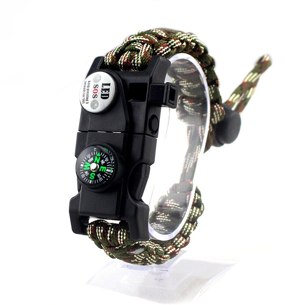 Outdoor LED Light SOS Paracord Bracelet Multi-func... – Grandado