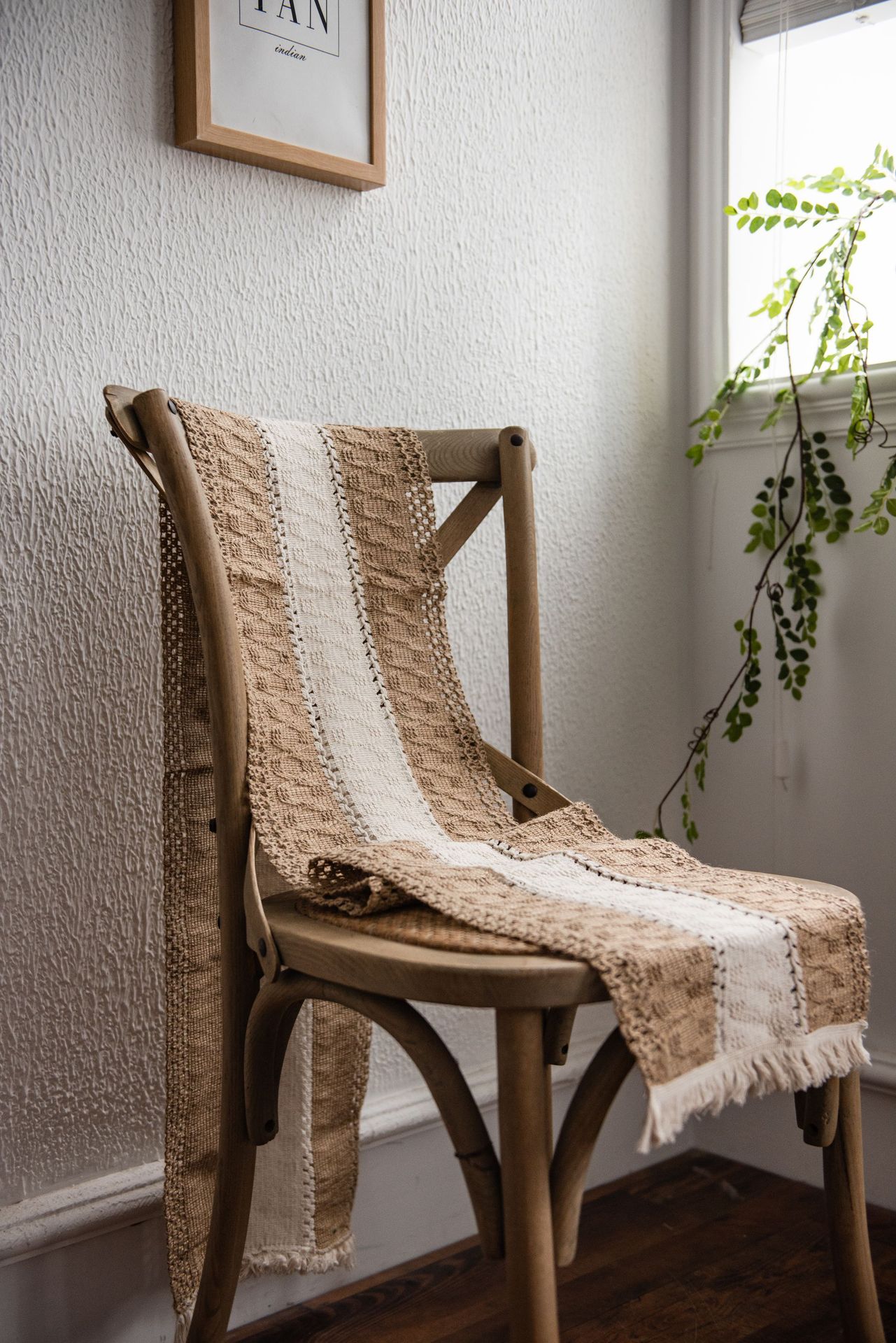 Cotton and linen stitching table runner two-color ... – Grandado