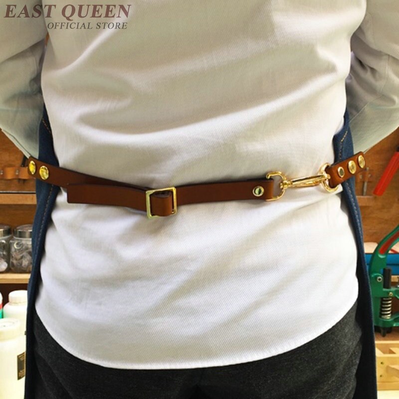 Denim work barista aprons pinafore coffee restaura... – Grandado