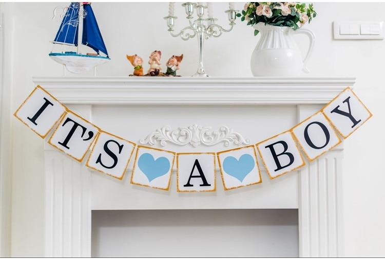 Boy Baby Shower Decorations, It is a Boy Banners, ... – Vicedeal