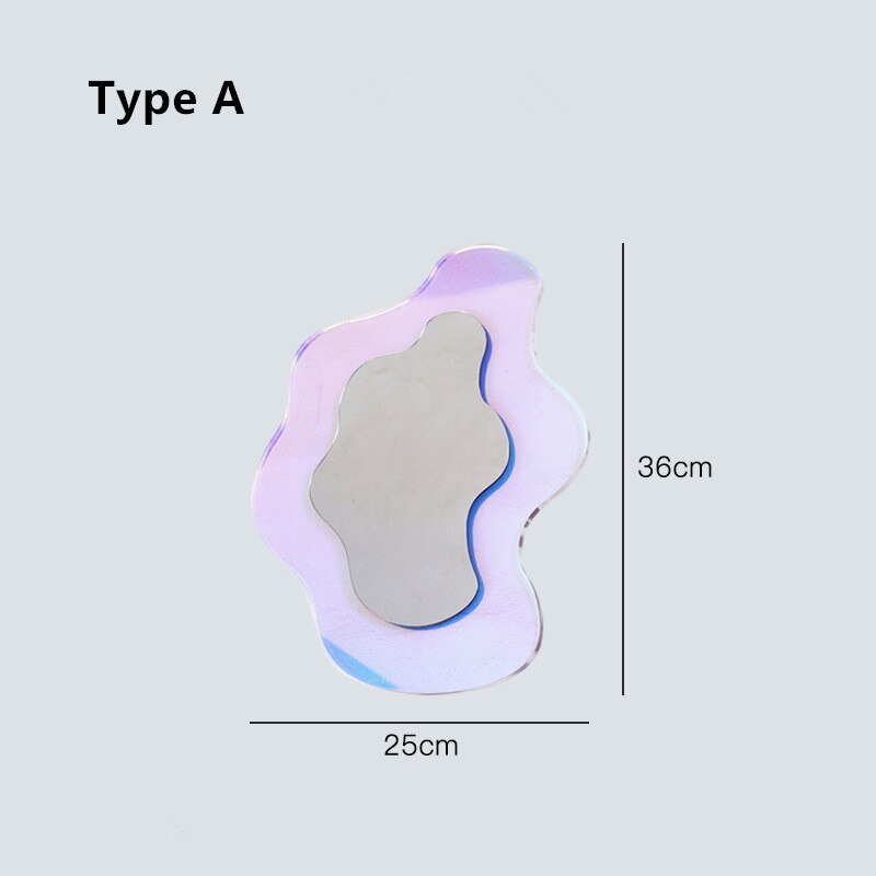 Ins Acrylic Large Flower Colorful Mirror Living Ro... – Grandado