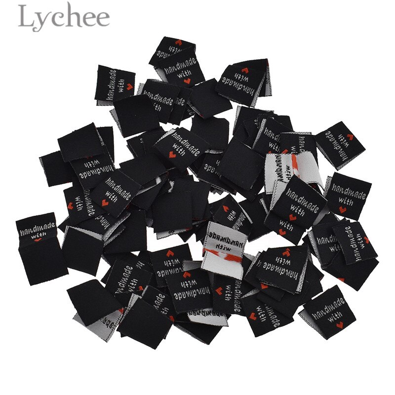 100pcs Handmade With Love Clothing Labels Embossed... – Vicedeal