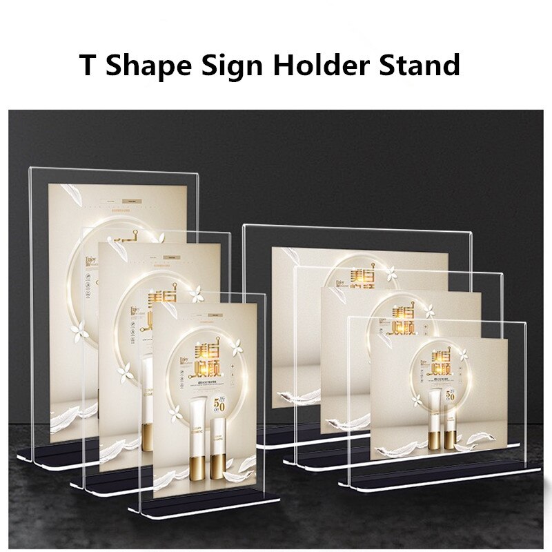 A5 Price Tag Label Stand Shop Counter Top Stand Cl... – Vicedeal