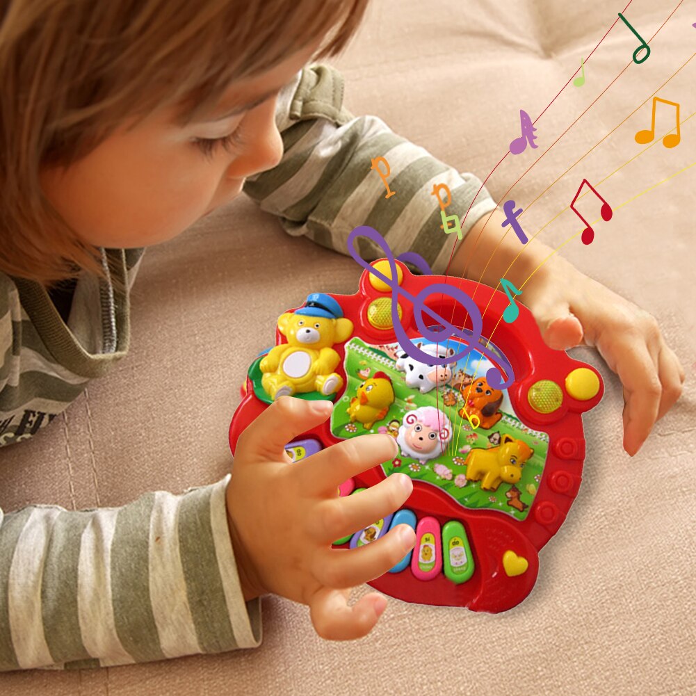 Baby Musical Instrument Toys Farm Animal Sound Pia... – Grandado