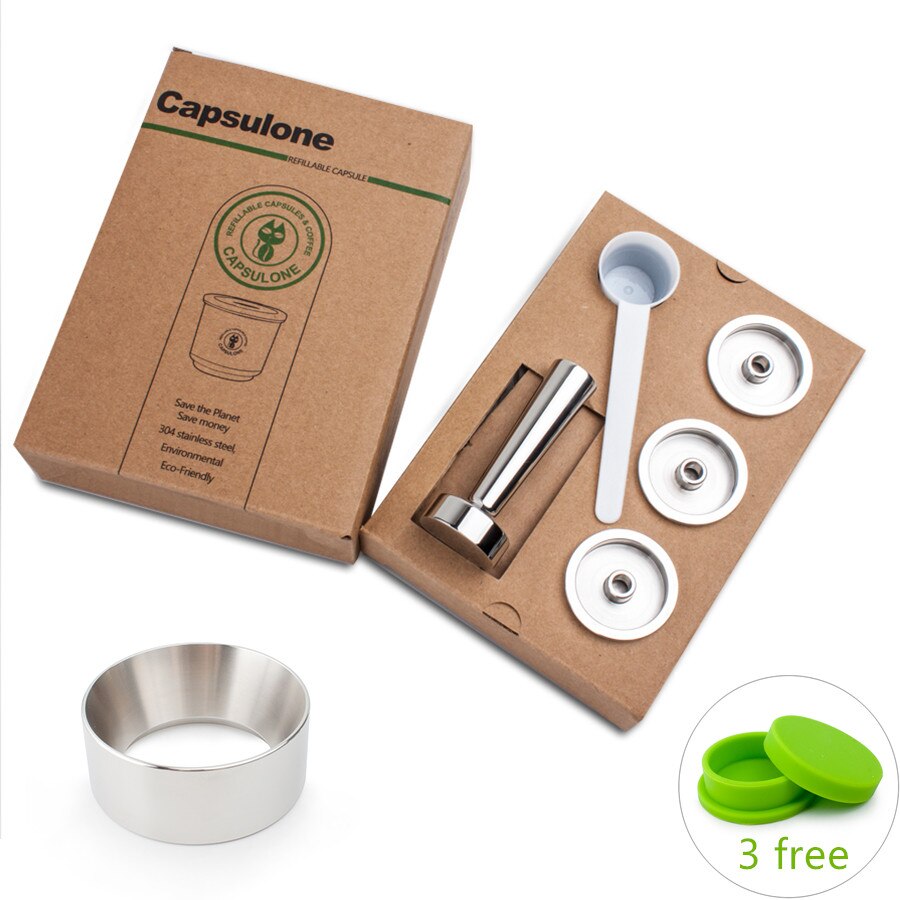 CAPSULONE Metal Stainless Steel Refillable Reusabl... – Vicedeal
