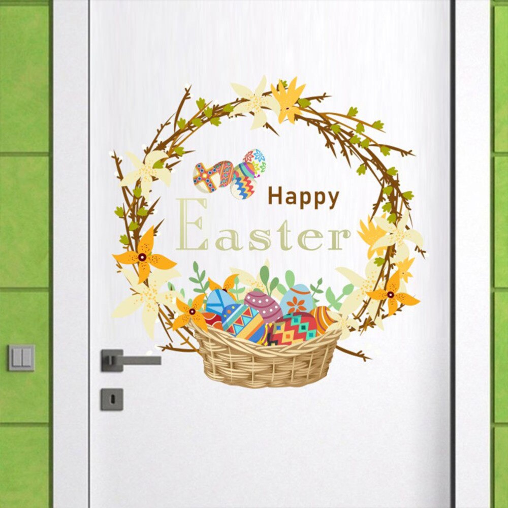 48cm Easter Showcase Sticker Flower Basket Glass S... – Grandado