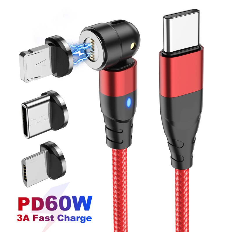 60W PD Fast Charger Cable USB To Type C Micro Magn... – Grandado