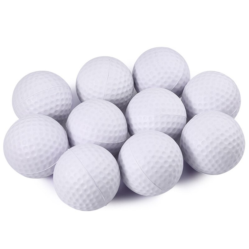 10pcs Golf Balls Outdoor Sports White Synthetic Ru... – Grandado