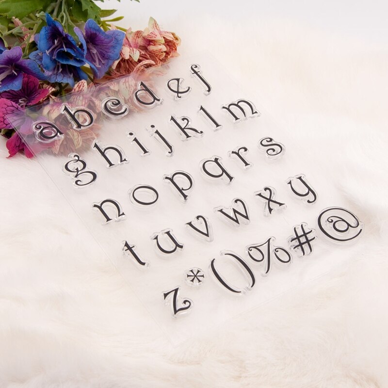 1/8pcs Alphabet Letter Number Silicone Clear Seal ... – Grandado