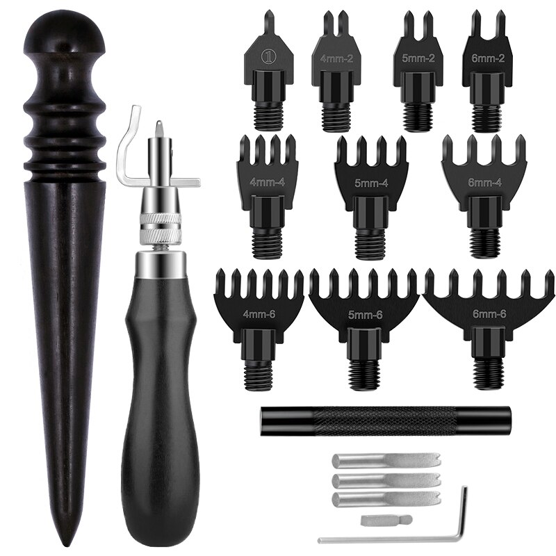 LMDZ Multifunction Leather Tools Set Groover Tool ... – Grandado