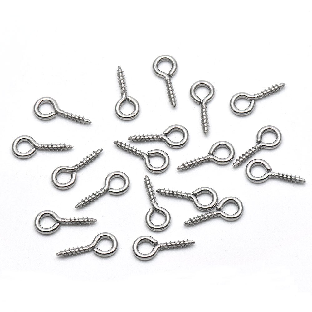 Small Screw Eyes Stainless Steel Eye Screw Hooks S... – Grandado