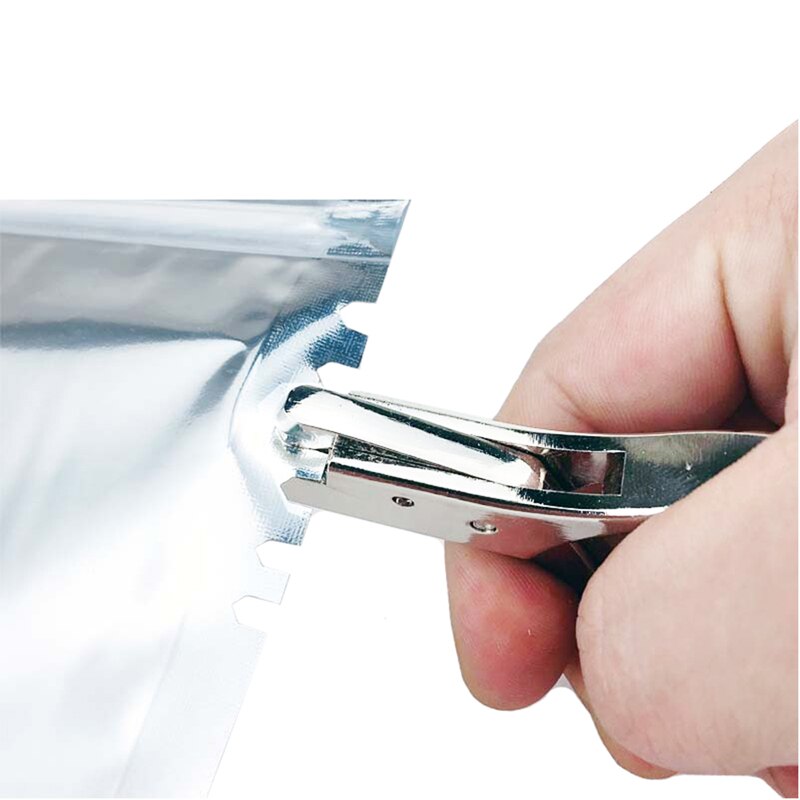 LMDZ Silver Steel Handheld Puncher ID Card Photo B... – Grandado