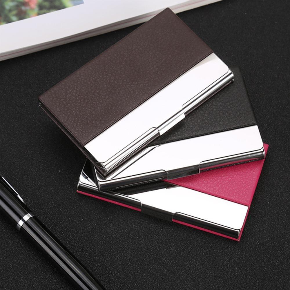 Large Capacity Business Card Case Metal Women Men ... – Grandado