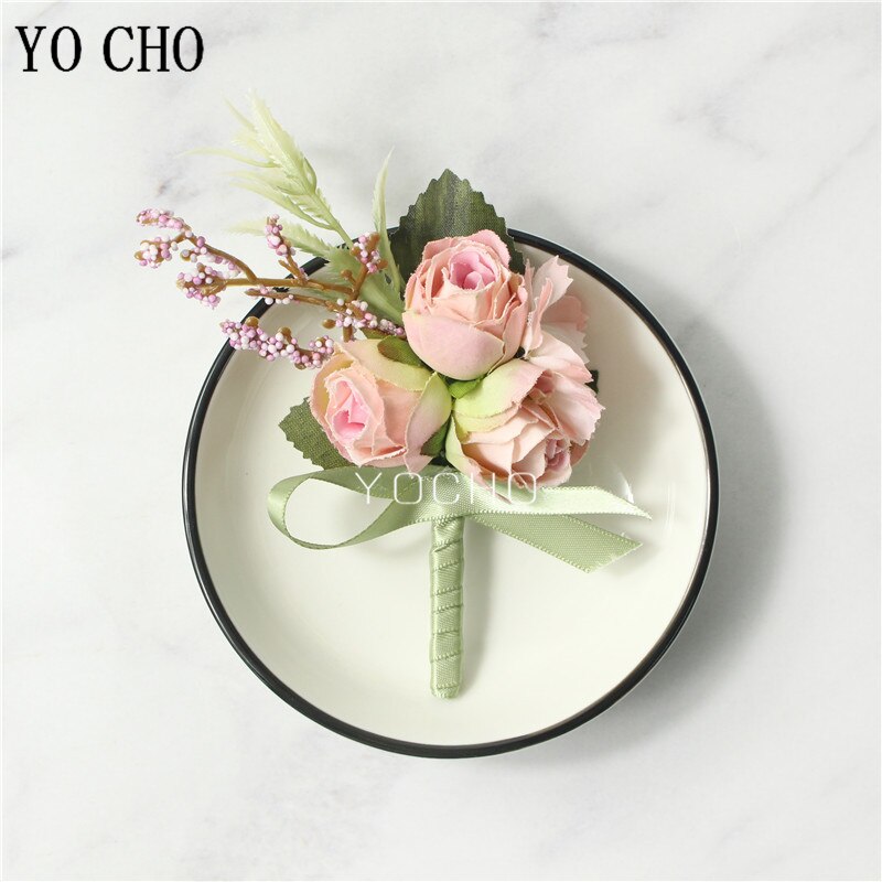 Yo Cho Boutonniere En Corsage Bruidegom Broche Pin... – Grandado
