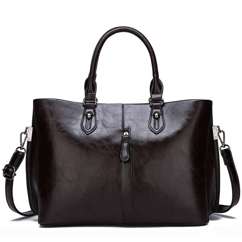 Women Leather Bag Casual Totes Classic Simple Hand... – Vicedeal