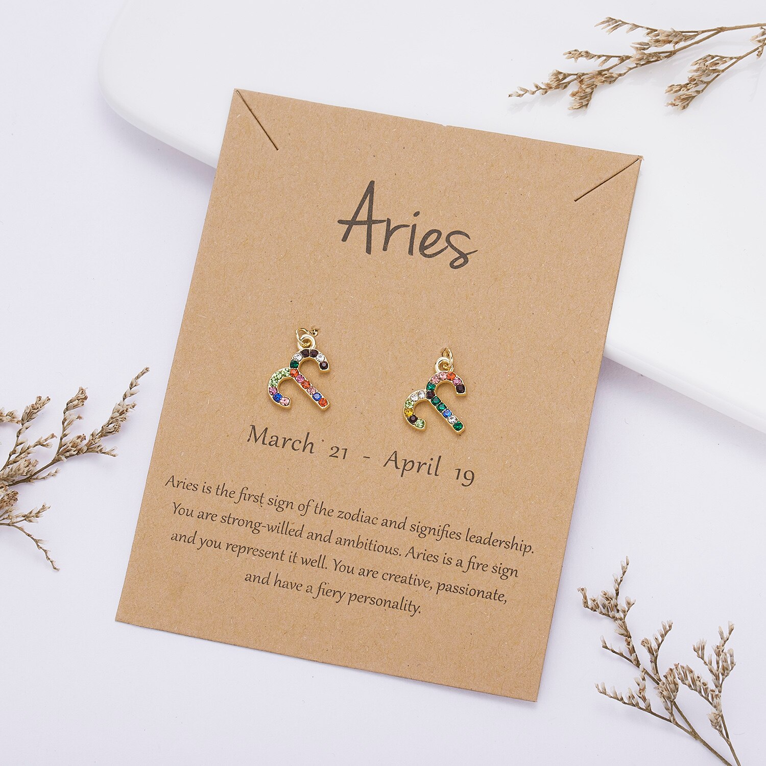 12 Constellation Earrings for Women Zodiac Sign Co... – Grandado