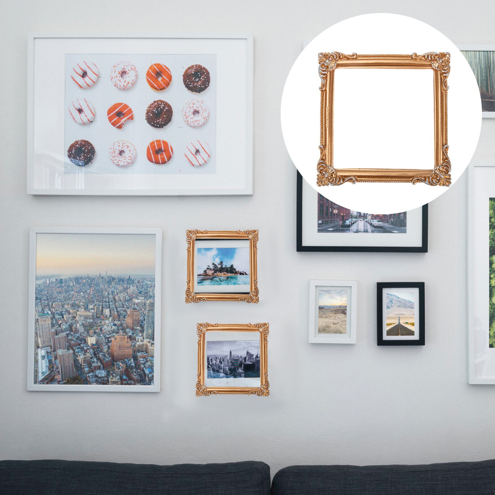 Photo Frame Prop Decorative Resin Picture Frame Re... – Vicedeal