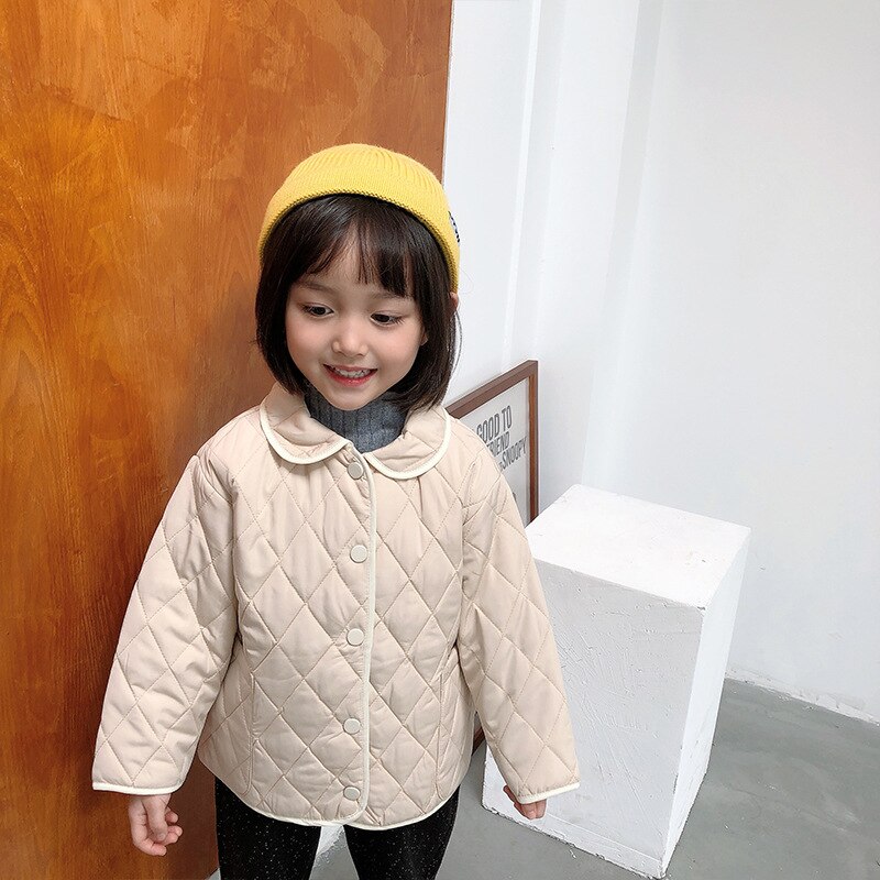 Autumn Girls Long Sleeve Coat Kids Cotton-patted C... – Grandado