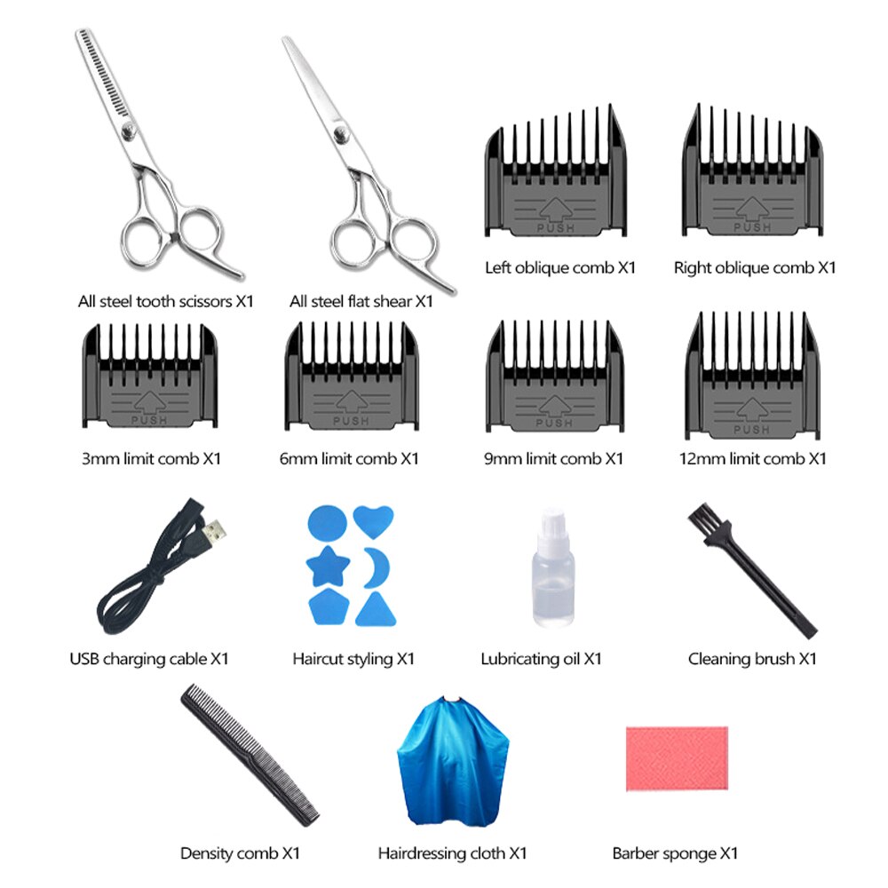Household Hair Cutter Hair Trimmer Men Rechargeabl... – Vicedeal