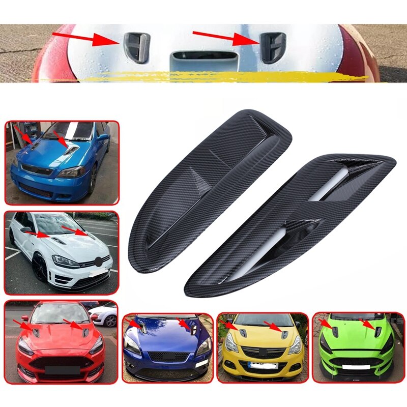 Car Air Hood Vent Air Intake Scoop Bonnet Louvers ... – Grandado