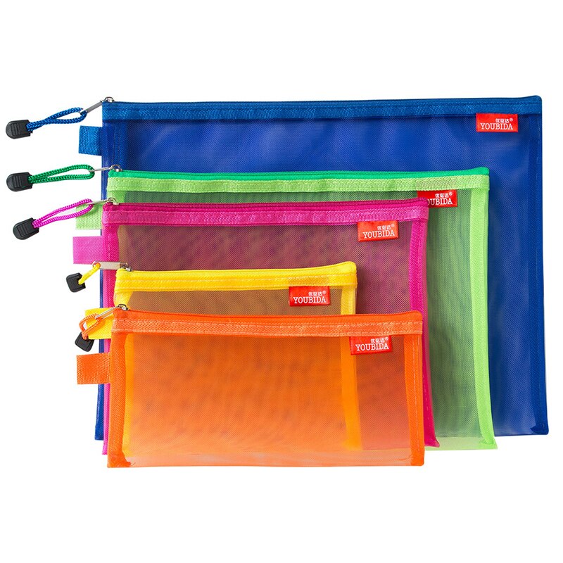 A4/A5/A6/B5 Kleur Nylon Bestand Zak Ademend Ziploc... – Vicedeal