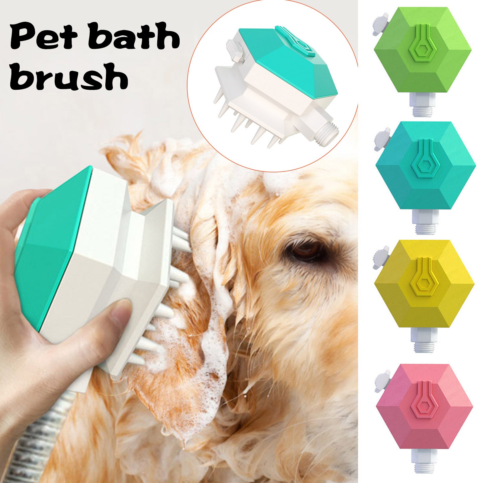 Pet Bathing Tool Pet Shower Sprayer & Scrubber Han... – Vicedeal