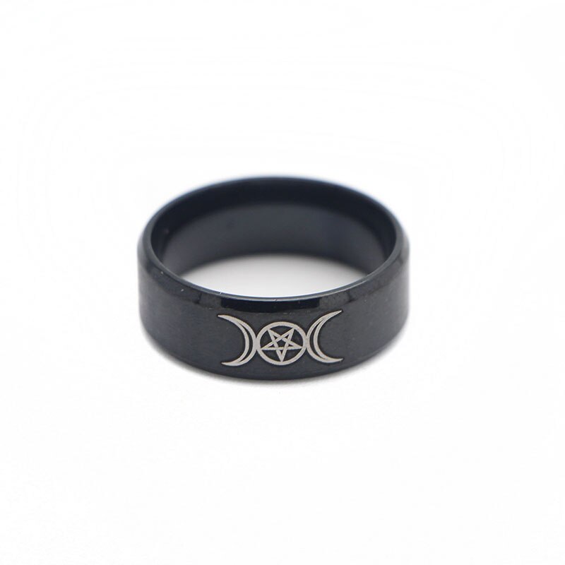 ZF816 Triple Goddess Moon Ring For Men Women Cresc... – Grandado