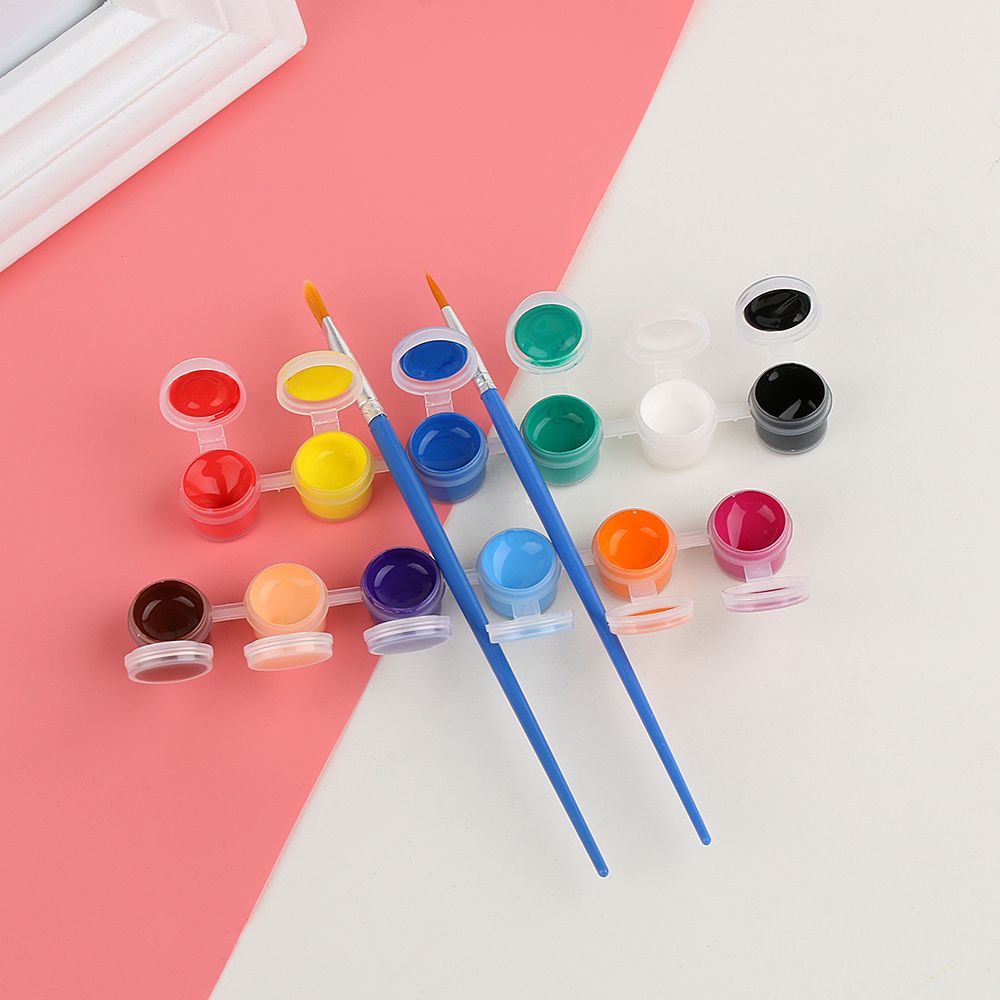 Random Color!12 Colors With 2 Paint Blue Brushes P... – Grandado