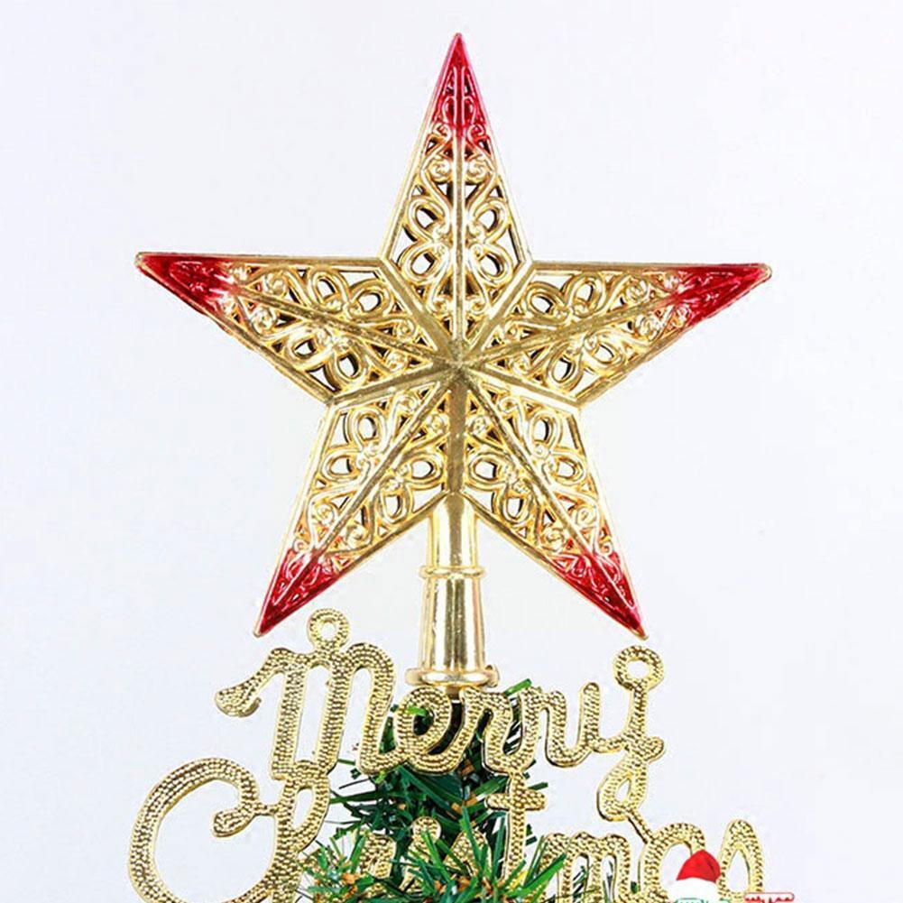 20cm 3d Hollow Christmas Tree Top Five-pointed Sta... – Vicedeal