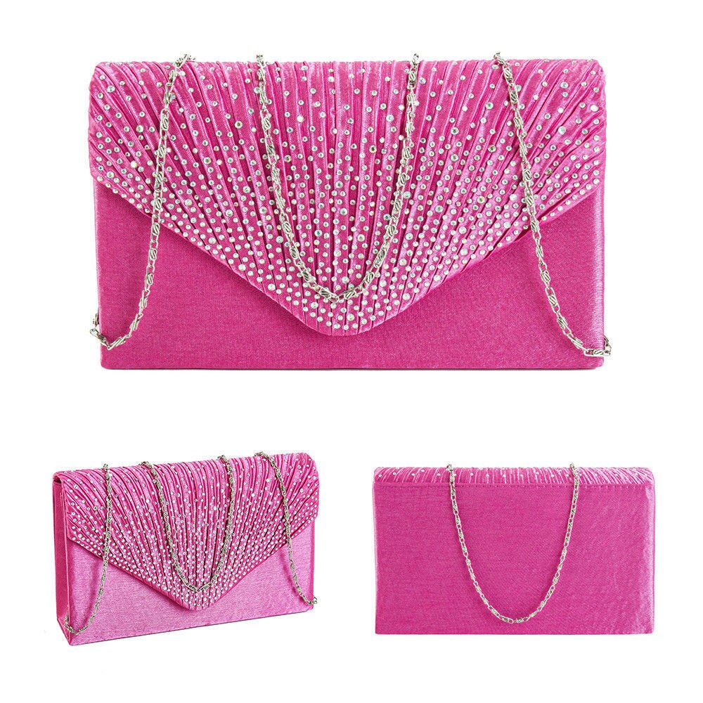Lady Glitter Evening Handbag Wedding Party Clutch ... – Grandado