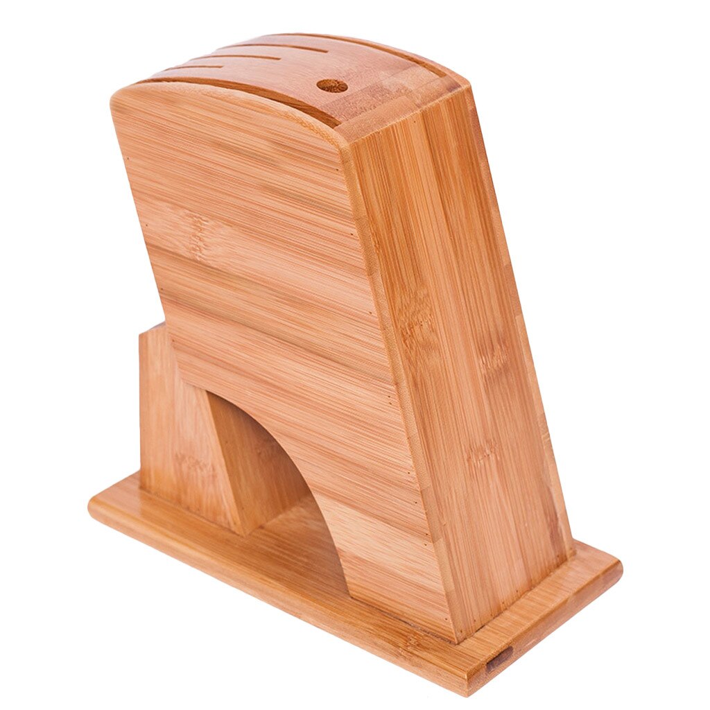 Six Slot Wood Holder Block Scissor Slot Storage Ra... – Grandado