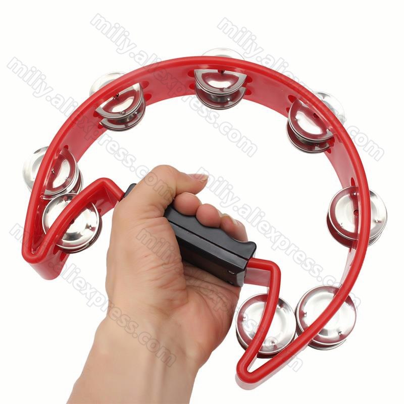 Compact Double Half Moon Music Tambourine Percussi... – Grandado