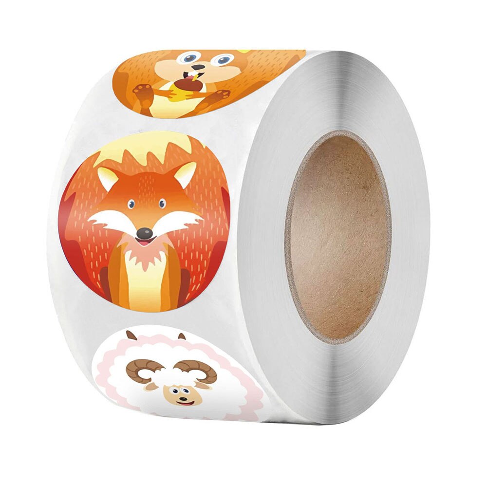 100-500pcs Cartoon Animals Stickers Sealing Labels... – Grandado