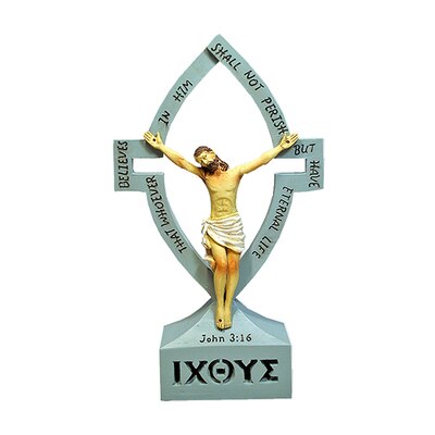 Good Friday resin decoration, Christian , cross de... – Grandado