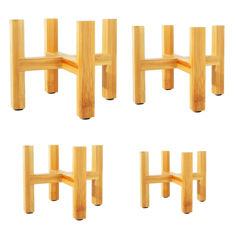 Four-legged Wood Flower Pot Holder Plant and Succu... – Grandado