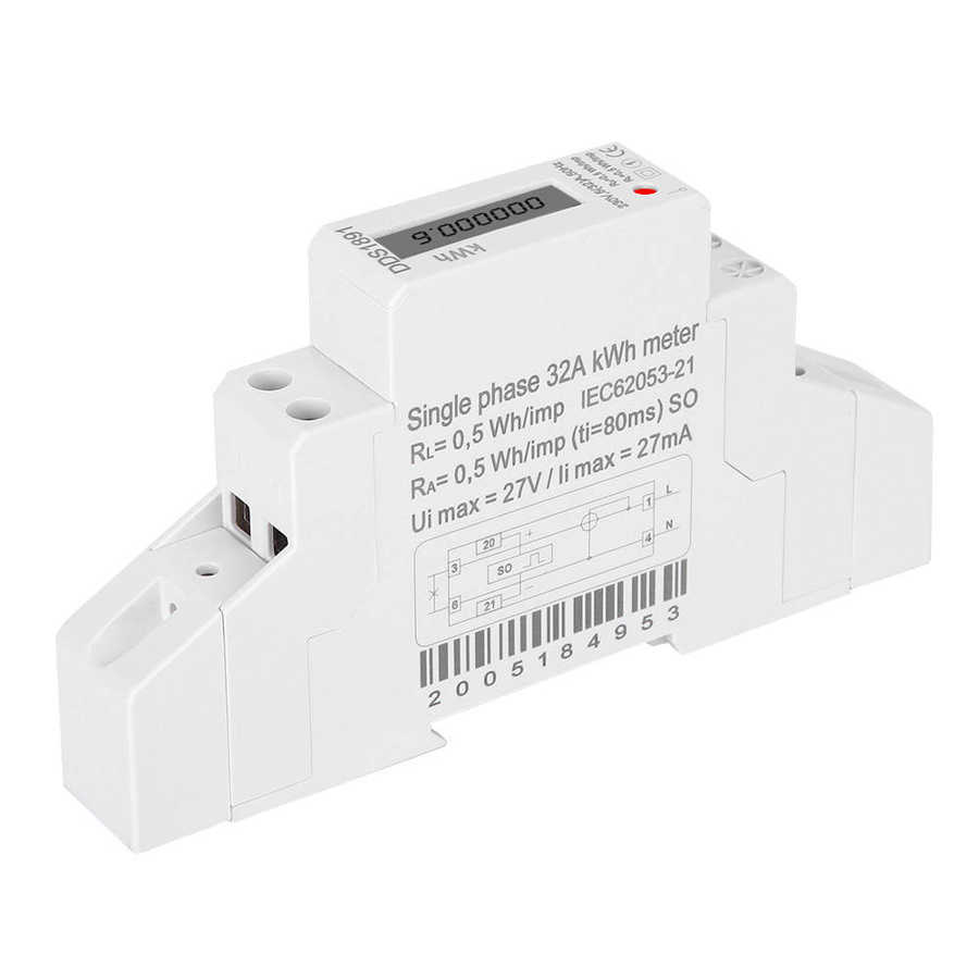 Energy meter DDS1891 Single Phase Din Rail Energy ... – Grandado