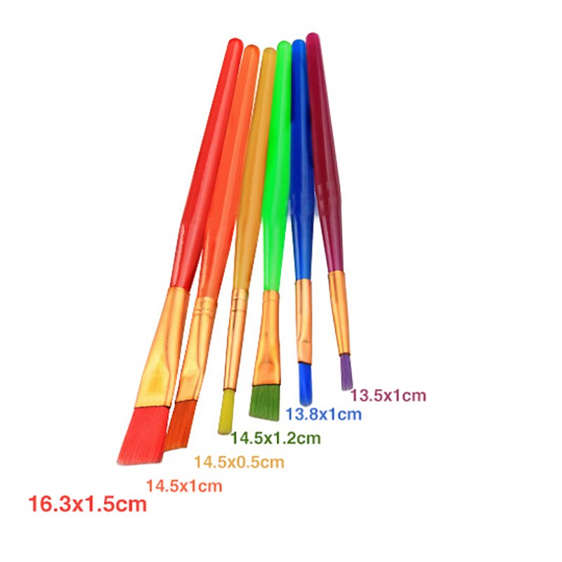 FILBAKE 6-stück kinder pinsel candy-farbige kunsts... – Vicedeal