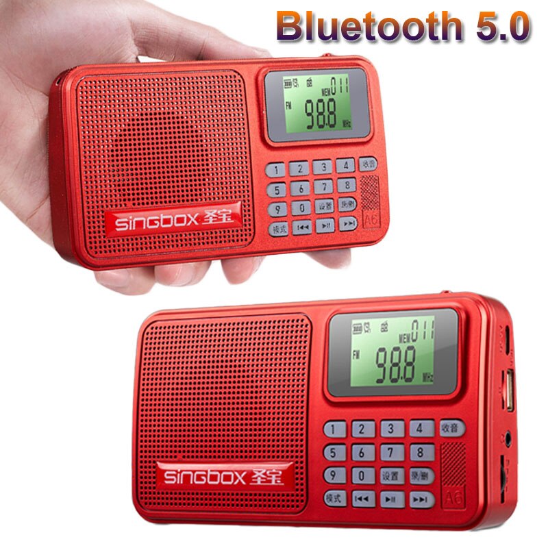 Mini Fm Radio Bluetooth 5.0 Hi-Fi Music Player Met... – Vicedeal