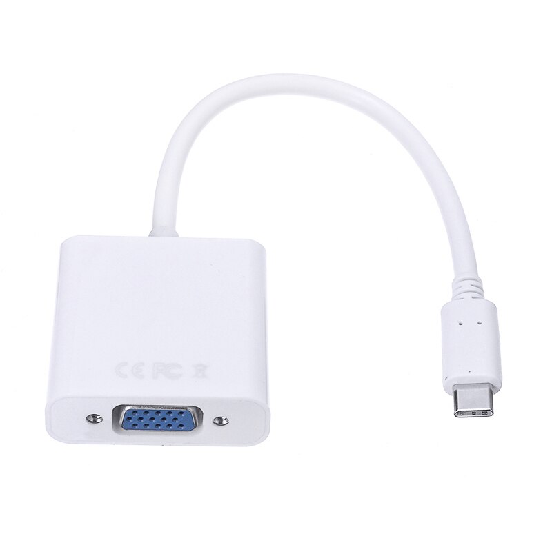 Neue Typ-C USB 3,1 Port zu VGA Kabel Adapter Weiß ... – Vicedeal