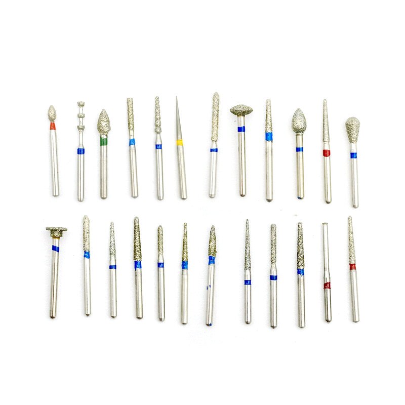 24Pcs FG1.6mm Dental Diamond Burs Set For Porcelai... – Grandado