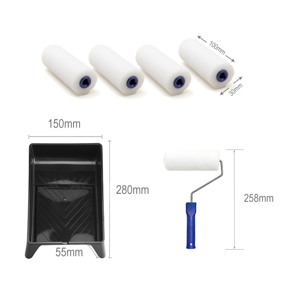 BRAKEMAN 7PCS Small Paint Roller Kit With 5pcs 4" ... – Vicedeal