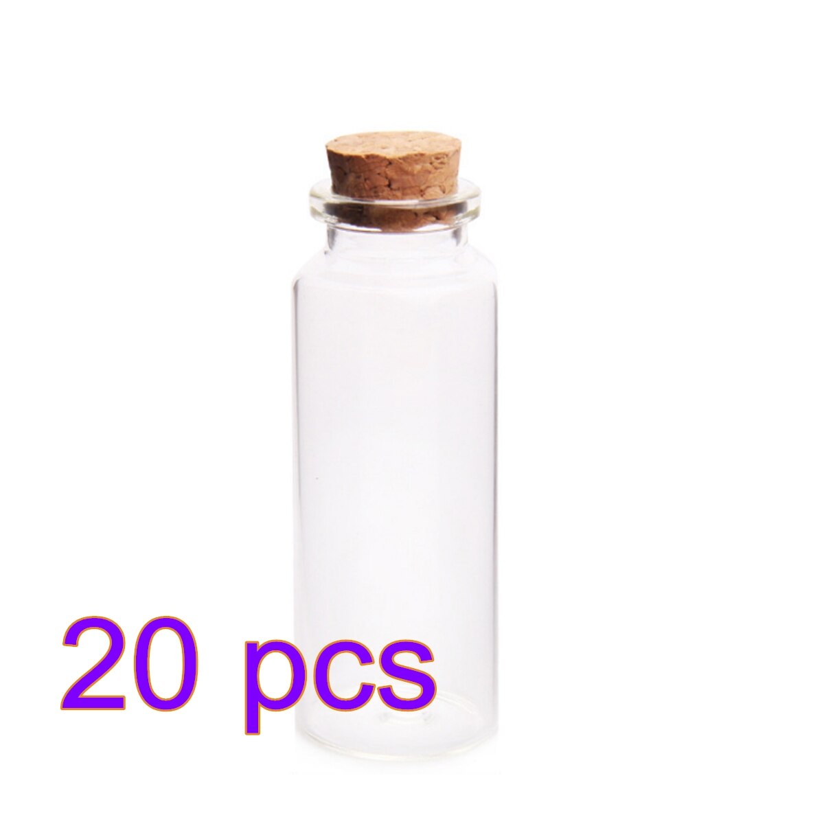 10pcs/ 20pcs 30*80MM 40ML Small Glass Bottles Wish... – Grandado
