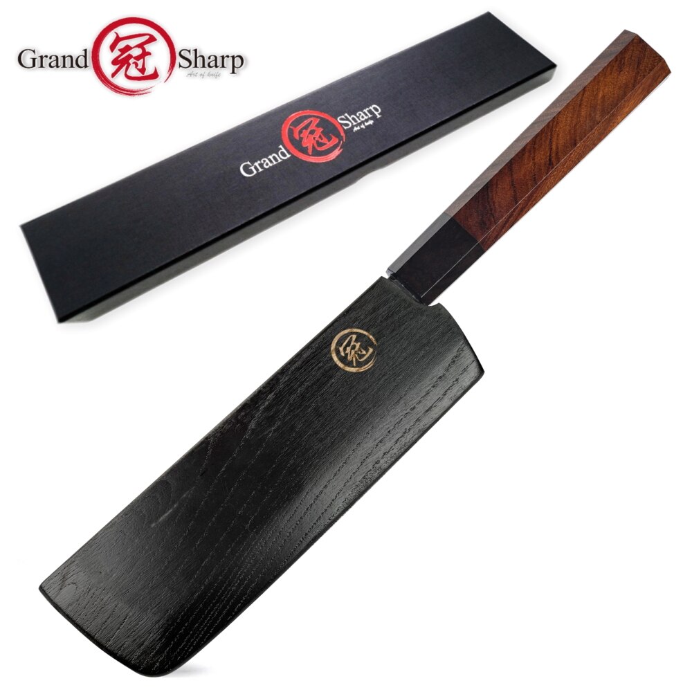 Grandsharp 6.7 Inch Nakiri Mes Hand Gesmeed Keuken... – Grandado