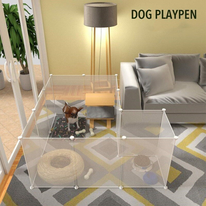 Small Animal Cage Foldable Pet Dogs Playpen Crate ... – Grandado