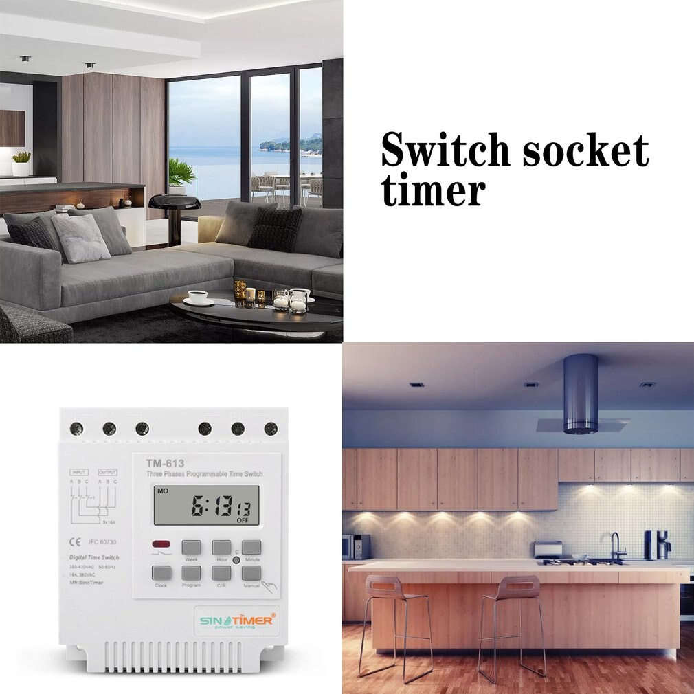 SINOTIMER TM613 380v Drei Phase Timer Programmierb... – Grandado