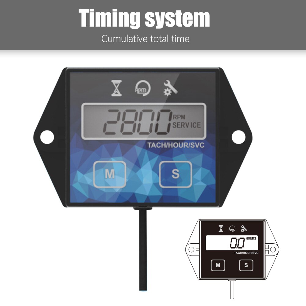 Motorcycle Speed Timer achometer Hour Meter Digita... – Vicedeal